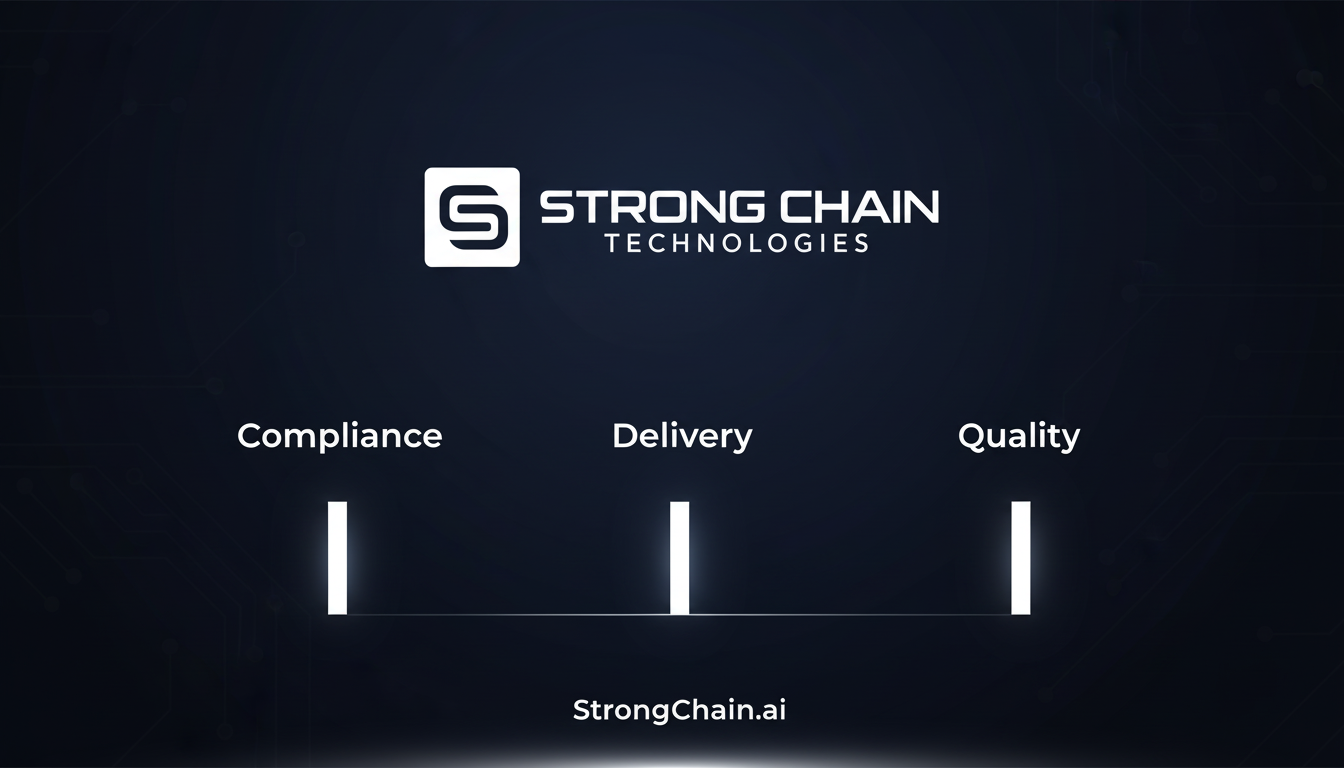Operational Confidence for the Defense Industrial Base | StrongChain.ai